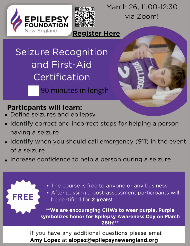 MACHW | Seizure First Aid for CHWs from Epilepsy Foundation of New ...